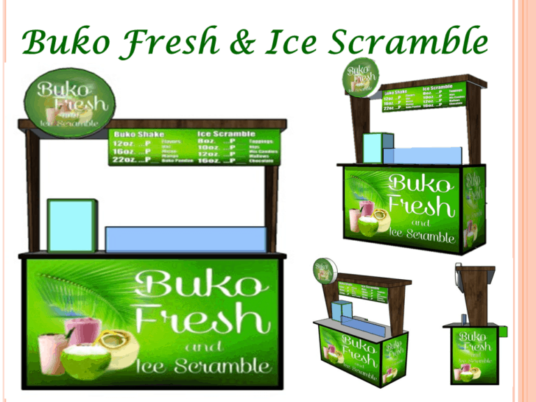 Buko Fresh and Ice Scramble Food Cart Franchise